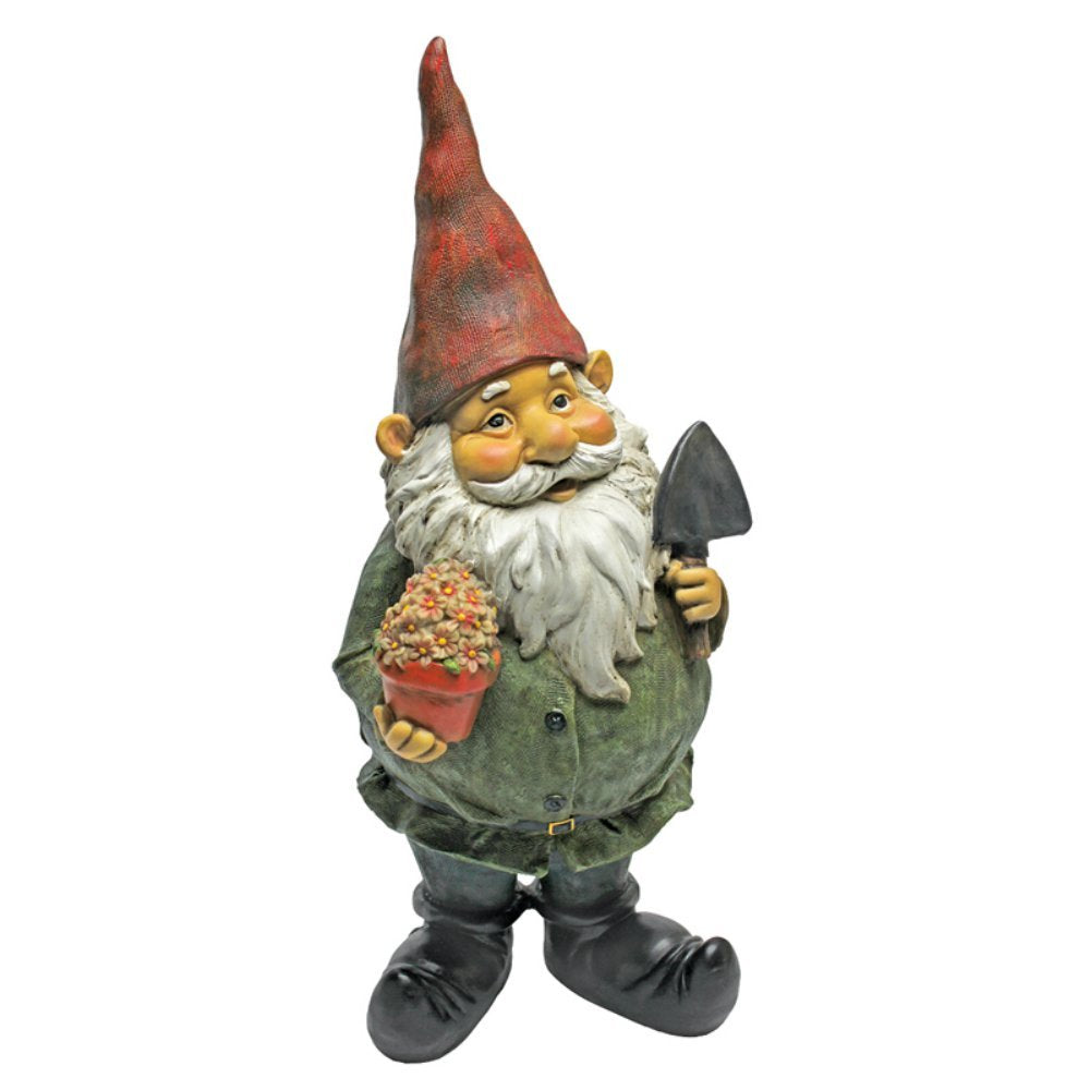 Design Toscano QM211261 Garden Gnome Statue - Dagobert with Gifts Gard ...